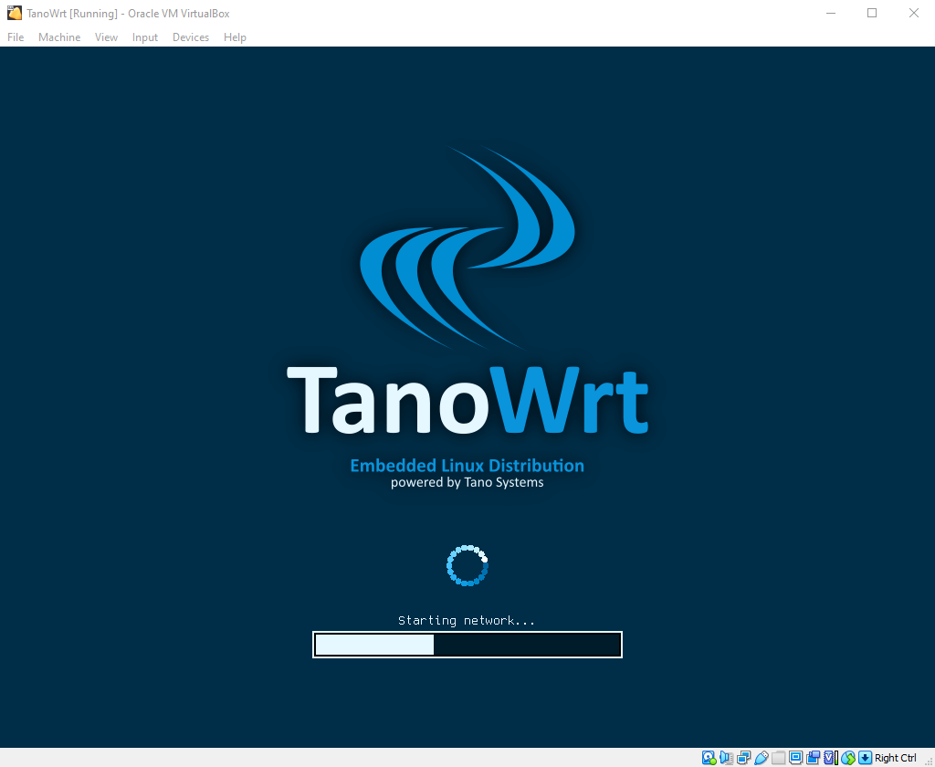 Running Tanowrt Image Inside Oracle Virtualbox — Tanowrt Embedded Linux